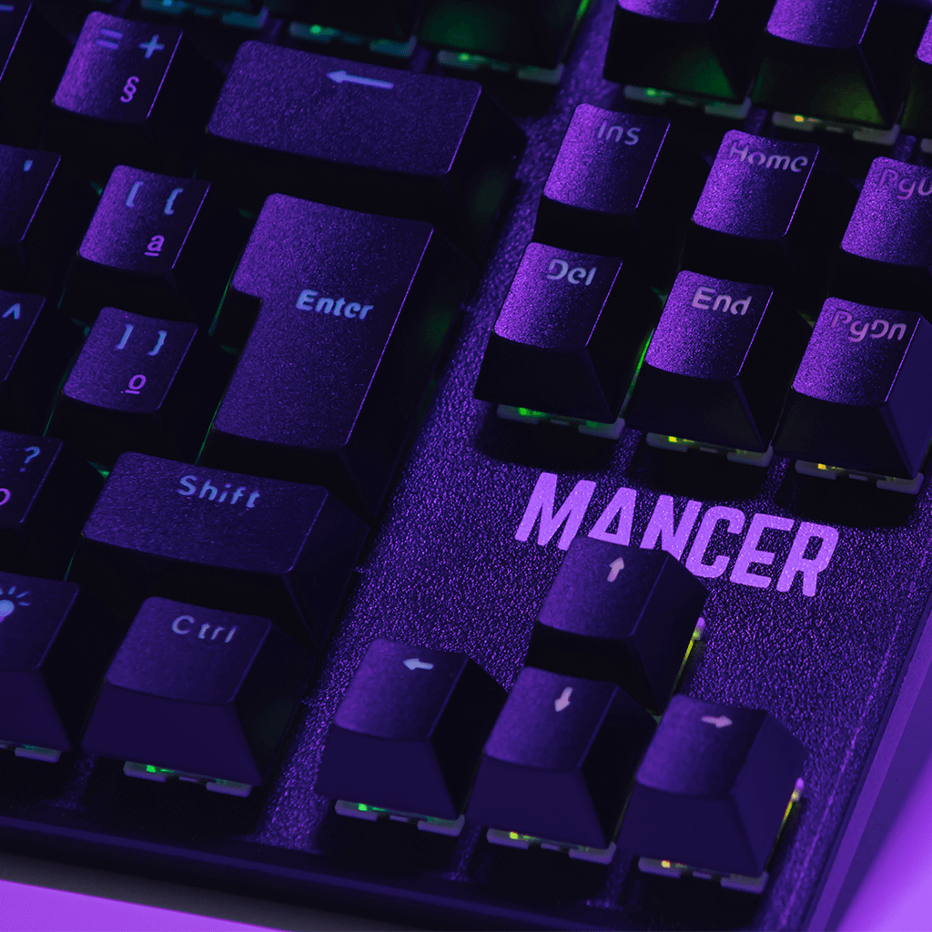 Teclado Mecânico Gamer Mancer Ghoul, RGB, ABNT2 - Mancer
