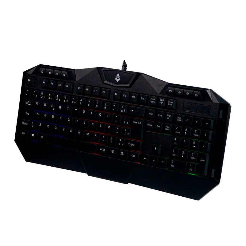 Teclado Gamer Mancer Magma, Rainbow, ABNT2, Preto - Mancer