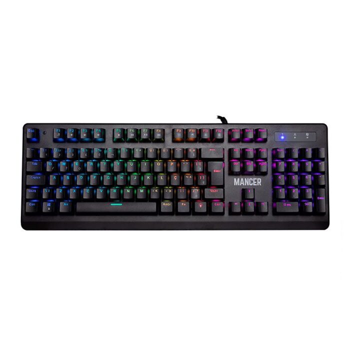 Teclado Mecanico Mancer Ghoul MK3, RGB, ABNT2, Switch Huano Vermelho ...