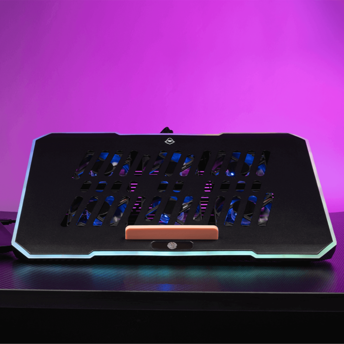 Base Para Notebook Mancer Aloy, RGB, Até 17 Pol, Preto - Mancer