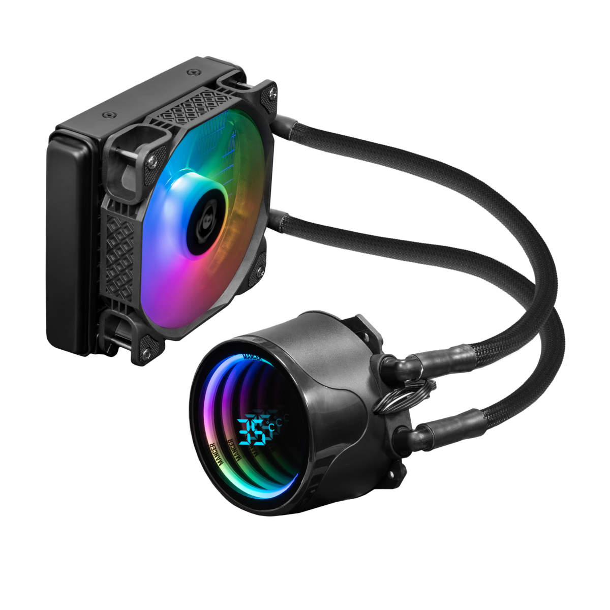 Water Cooler Mancer Mystic G1, ARGB, 120mm, Preto - Mancer
