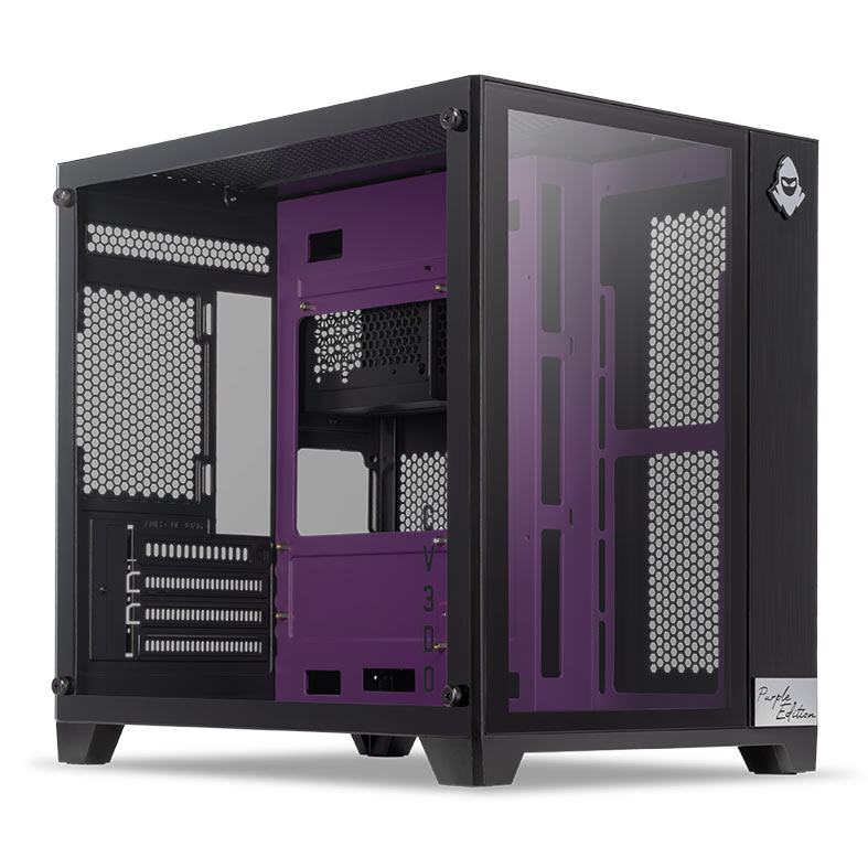 Gabinete Gamer Mancer CV300 Purple Edition, Mid-Tower, Lateral de Vidro ...