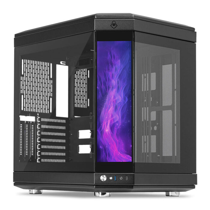 Gabinete Gamer Mancer Narok V2, Rainbow, Mid-Tower, Lateral de Vidro, Com 3 Fans, Preto - Mancer