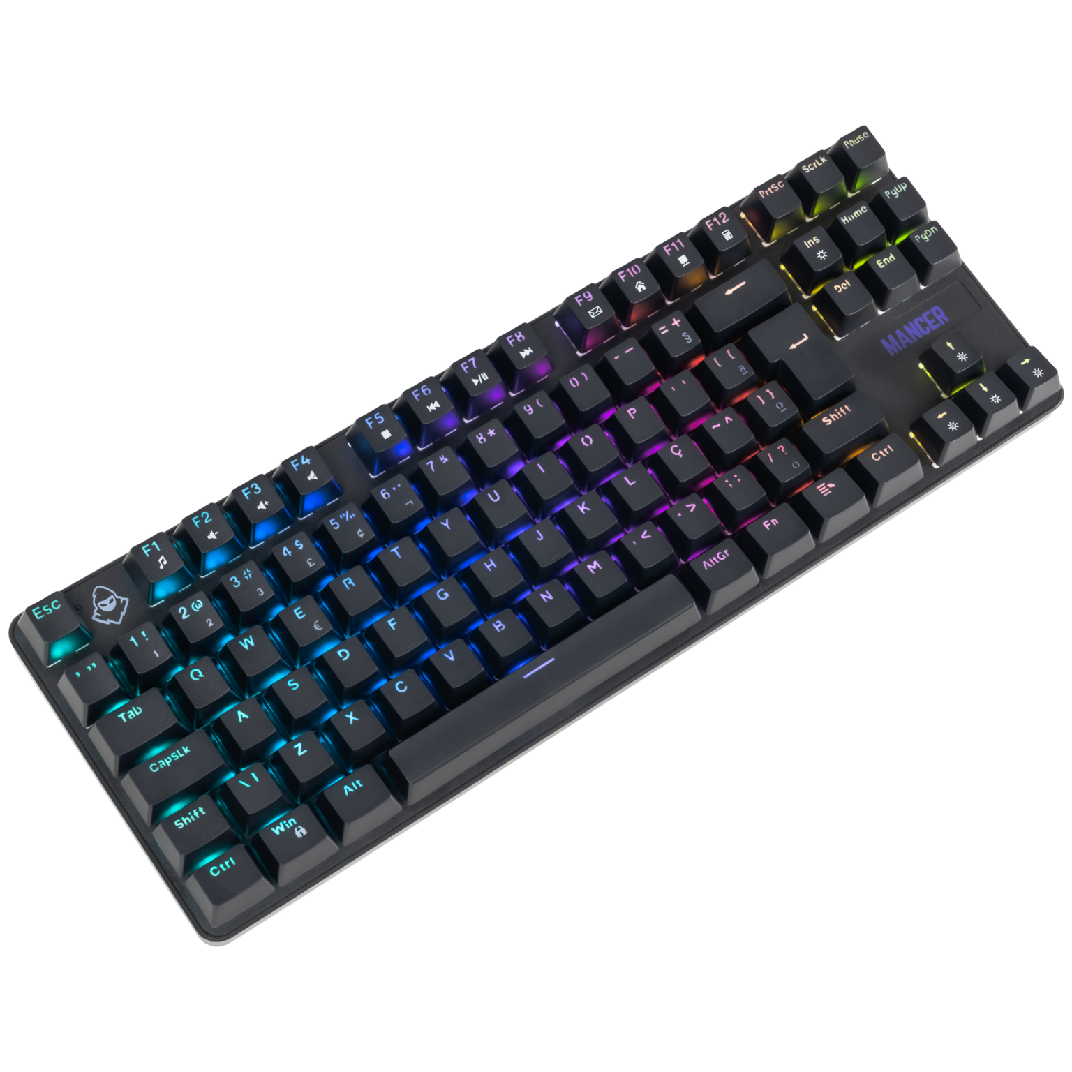 Teclado Mecanico Mancer Ghoul MK3, RGB, ABNT2, Switch Huano Vermelho ...