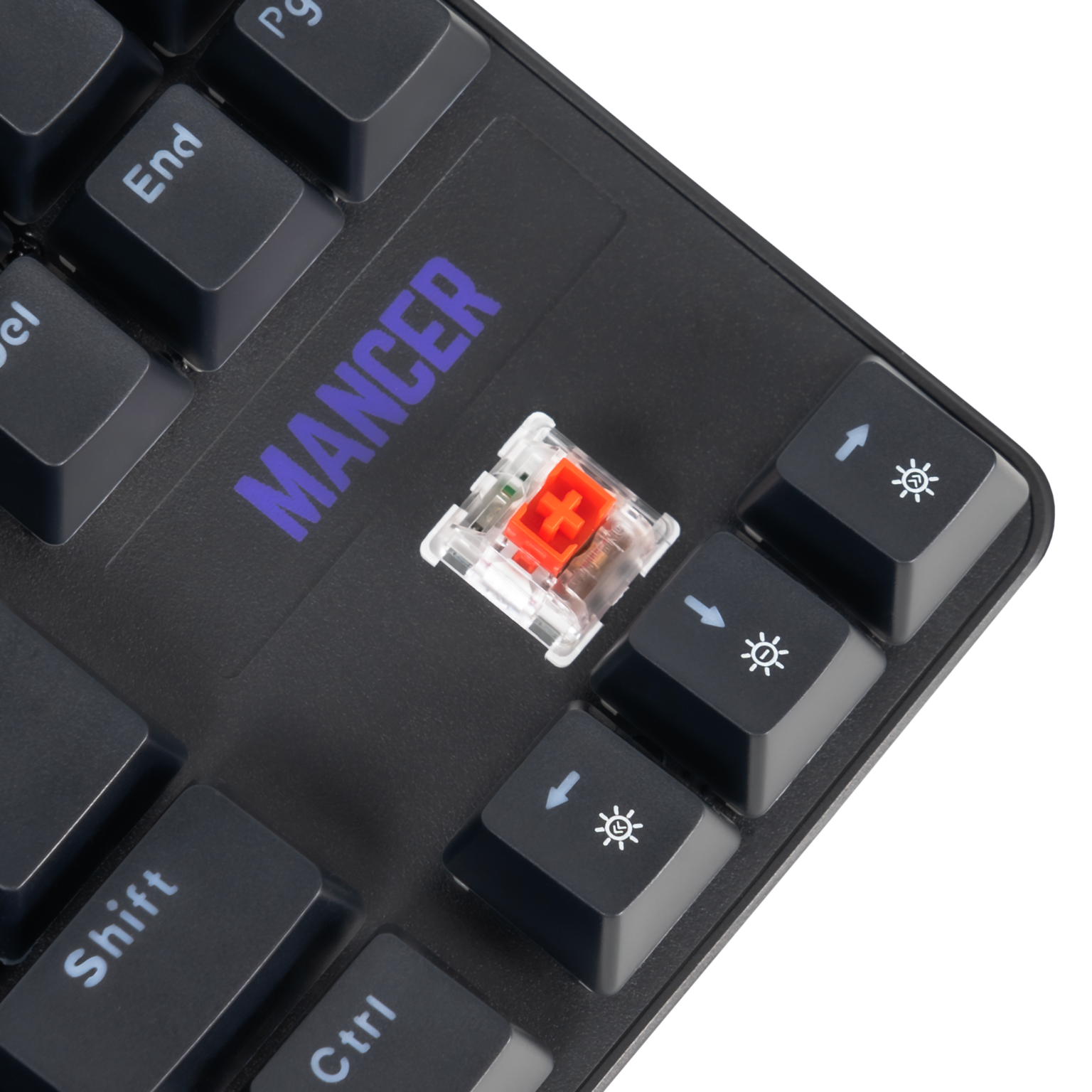 Teclado Mecanico Mancer Ghoul MK3, RGB, ABNT2, Switch Huano Vermelho ...