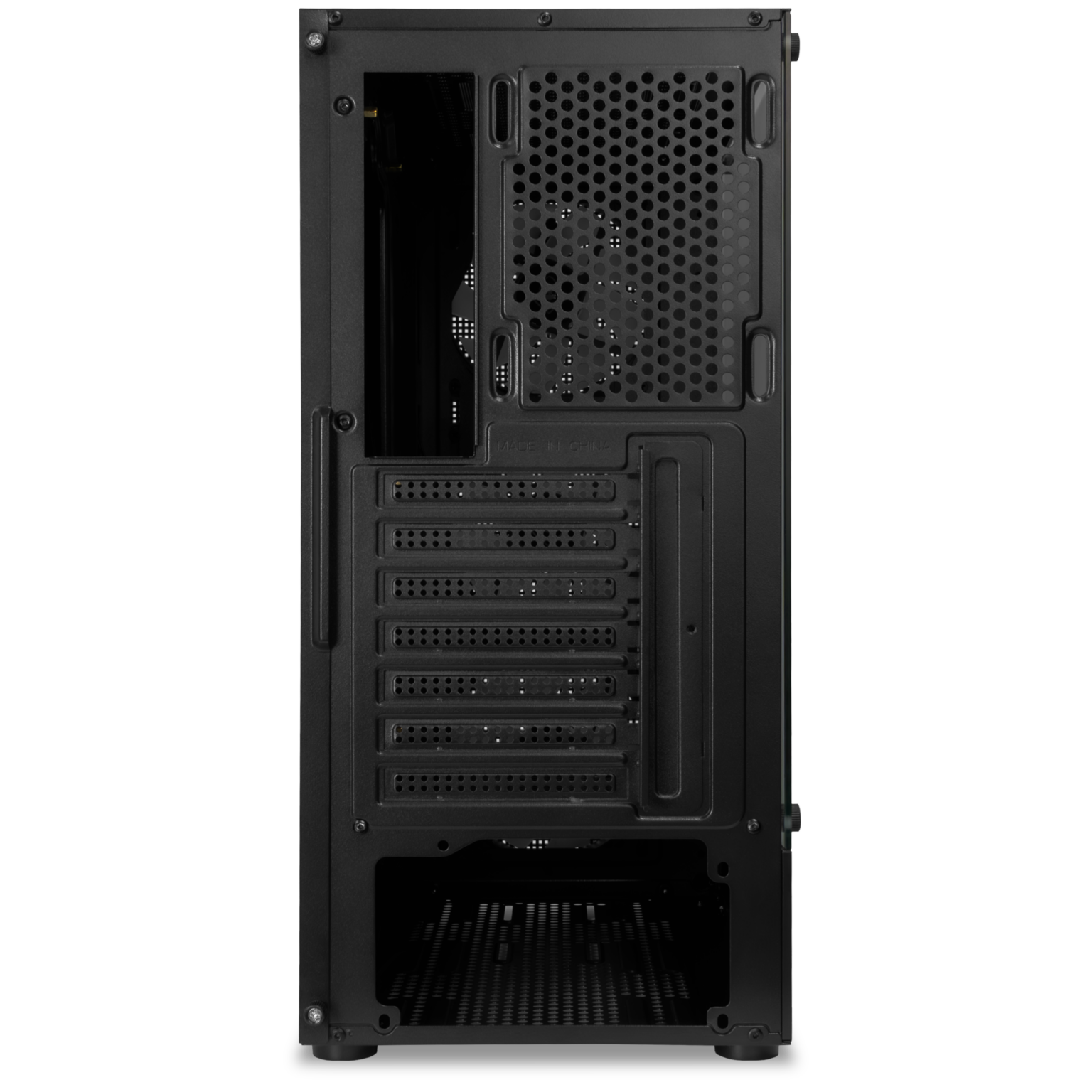 Gabinete Gamer Mancer Narok V2, Rainbow, Mid-Tower, Lateral de Vidro, Com 3 Fans, Preto - Mancer