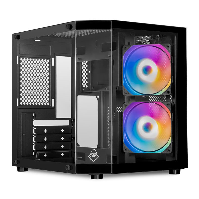Gabinete Gamer Mancer CV700M, Mini-Tower, Lateral de Vidro, Com 2 Fans ...