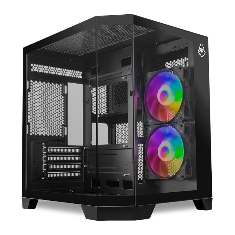 Gabinete Gamer Mancer CV700B, Mini-Tower, Lateral de Vidro, Com 2 Fans ...